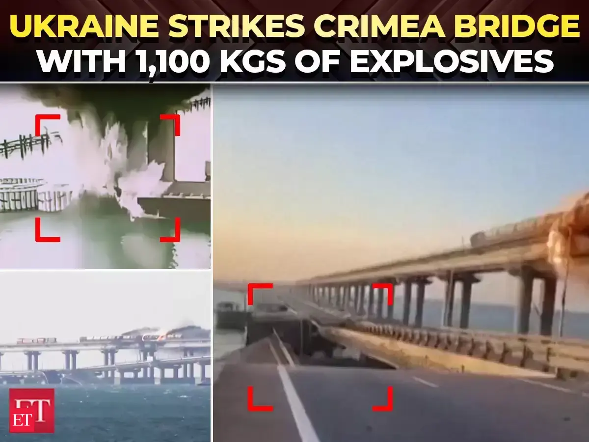 Ukraine’s explosive surprise, hits Crimea bridge in underwater attack ...