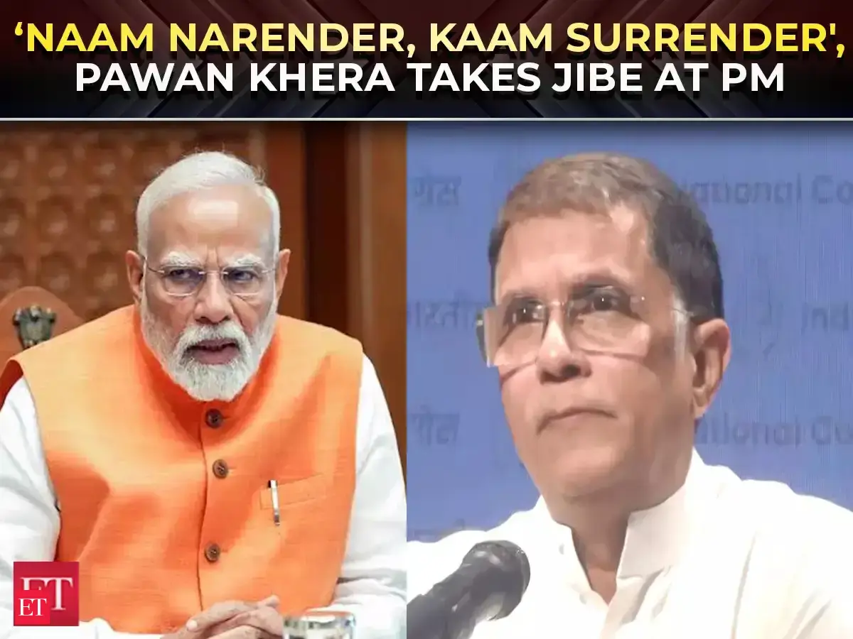 ‘Naam Narender, Kaam Surrender', Pawan Khera takes jibe at PM Modi ...