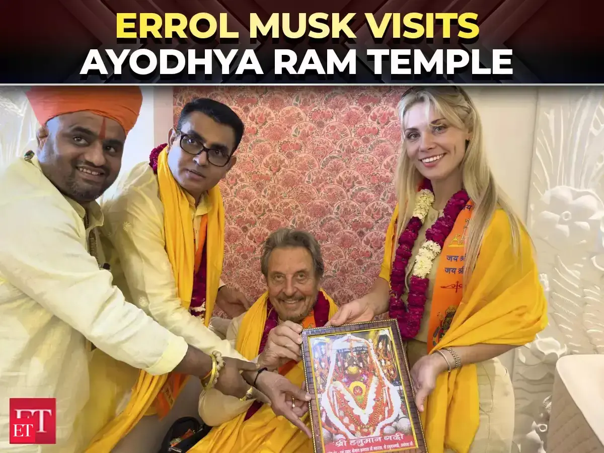 Tesla CEO Elon Musk's father Errol Musk visits Ram Temple in Ayodhya ...