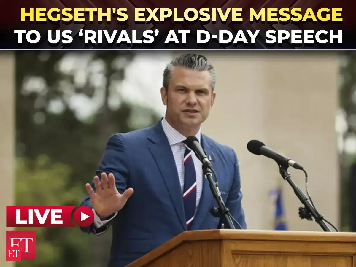 LIVE | ‘War is disgusting’: Hegseth warns US ‘enemies’ in fiery D-Day ...