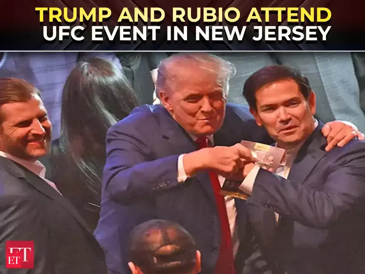 Trump attends UFC 316 championship fight in New Jersey amid brawl with ...