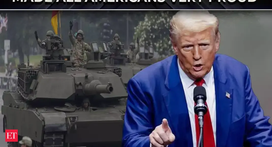 Trump praises military force at US Army’s 250th anniversary parade ...