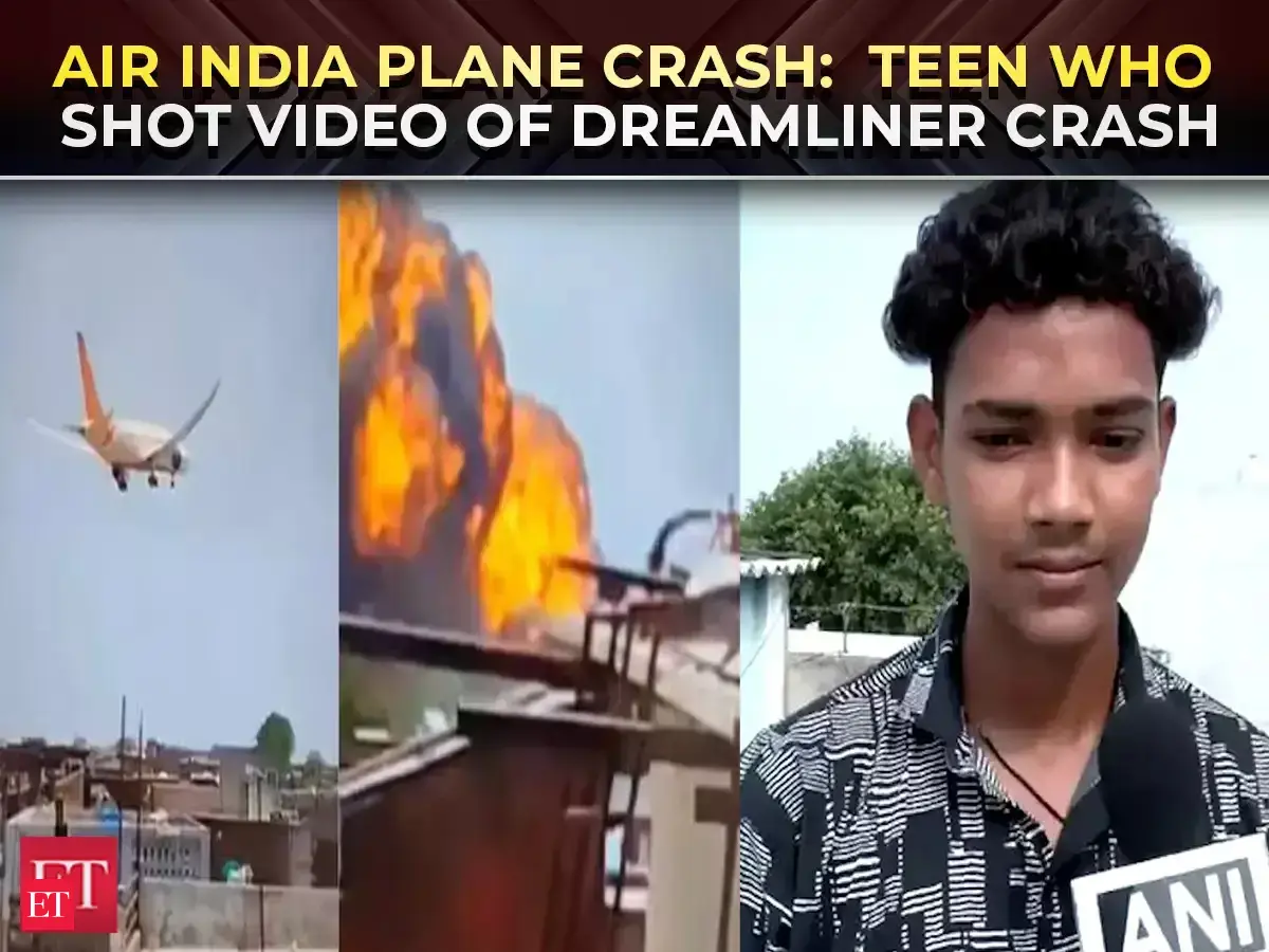 Air India Plane Crash: Teen who shot video of Dreamliner crash, says 'I ...
