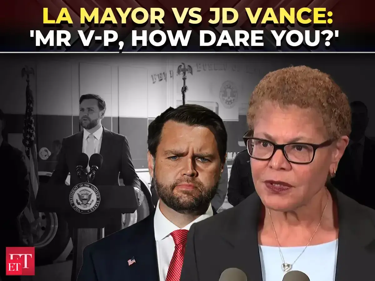 'Mr Vice President, how dare you?': LA Mayor rips into JD Vance over ...