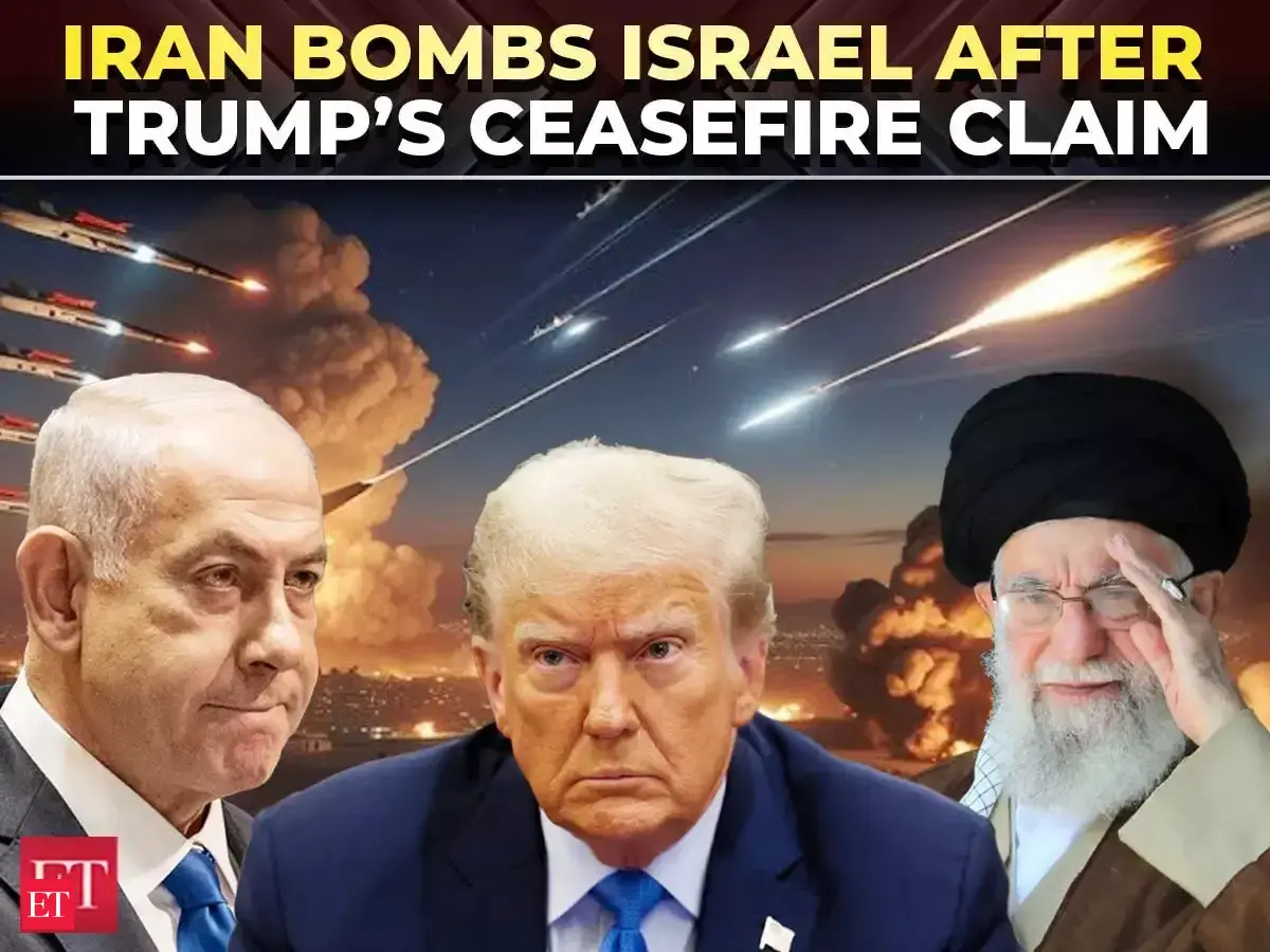Iran bombs Israel after Trump’s ceasefire post; sirens blare, IDF ...