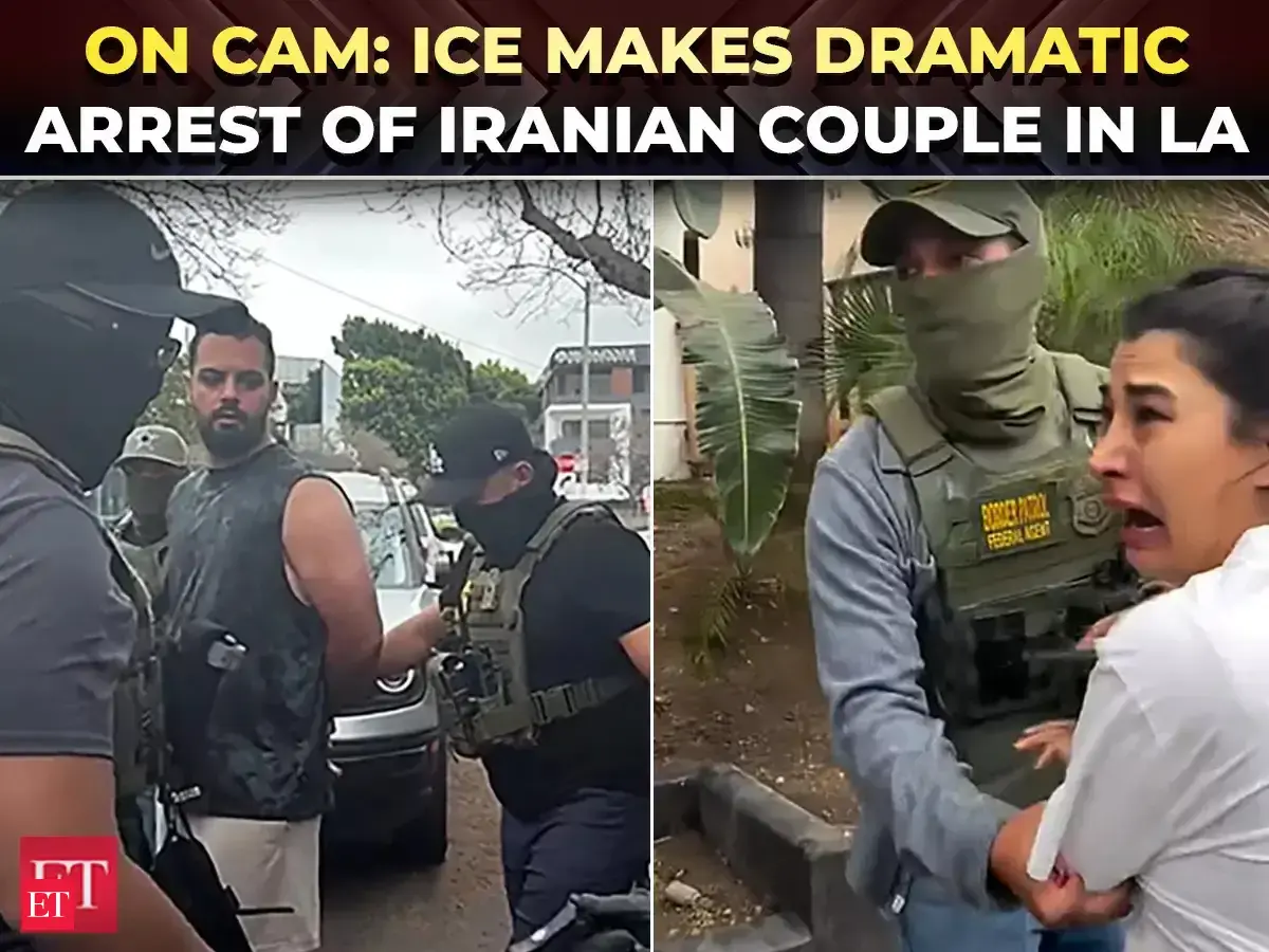 US immigration crackdown | Chaos as ICE arrests Iranian couple in LA ...