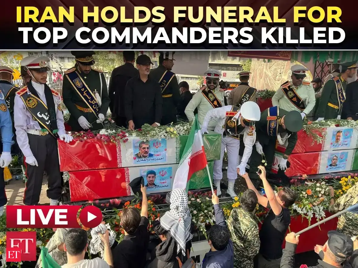 LIVE | Iran mourns top generals killed in Israel-Iran war, massive ...