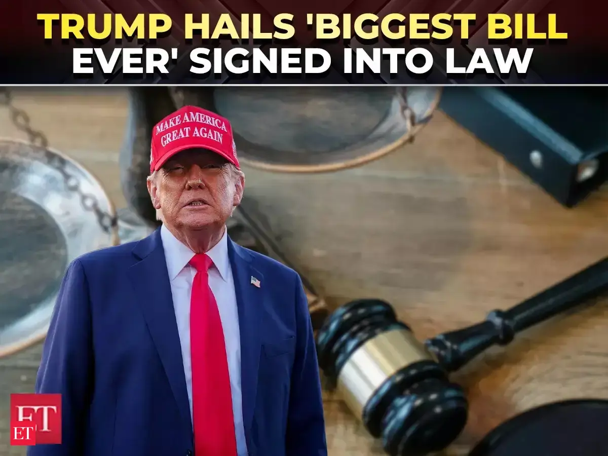 ‘Biggest bill ever’: Trump hails massive bill, defends tariffs, and ...