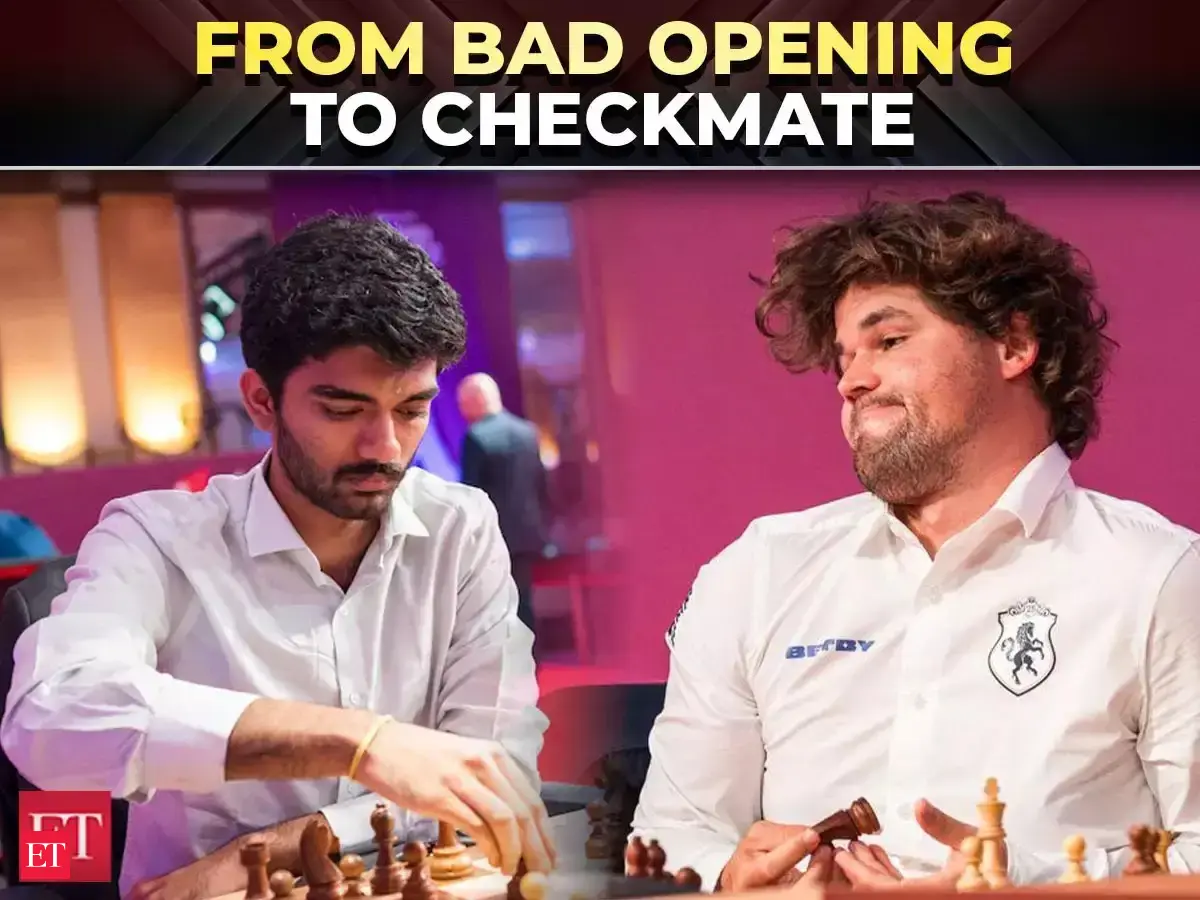 Gukesh defeats Carlsen again at SuperUnited 2025; Silent resignation ...