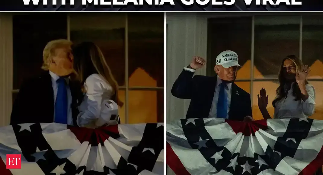 trump dance: Trump, Melania share kisses and hugs as first couple marks ...