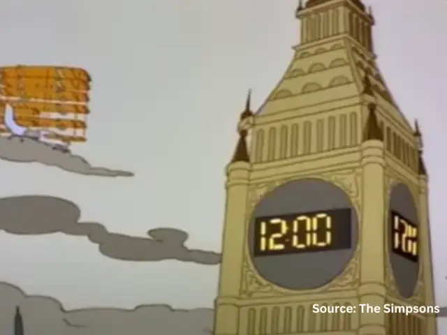 5 Simpsons predictions that shook the world - Big Ben goes digital in ...