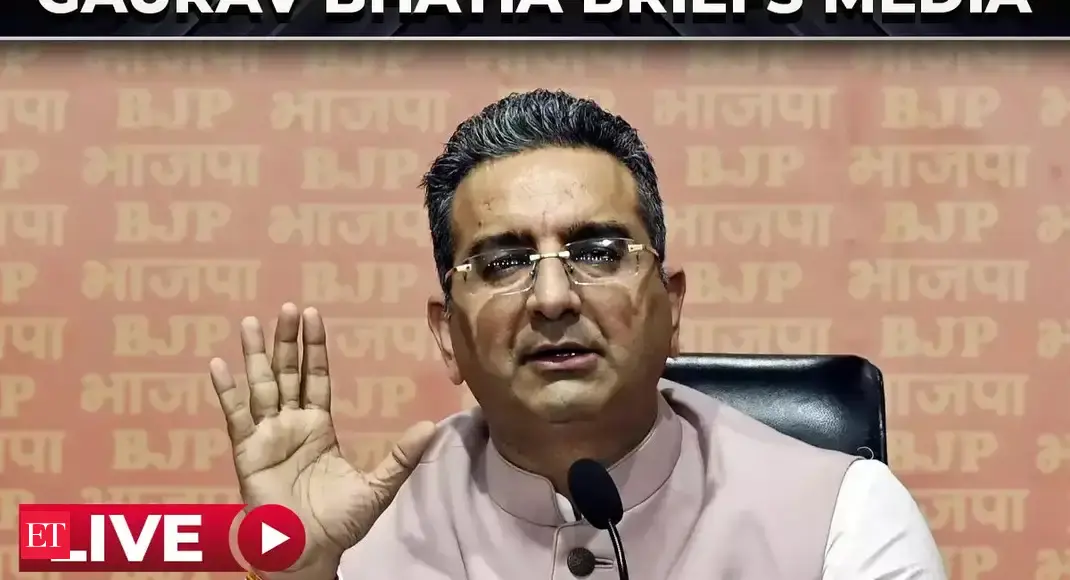 LIVE: BJP National Spokesperson Gaurav Bhatia’s Press Briefing - The Economic Times Video | ET Now