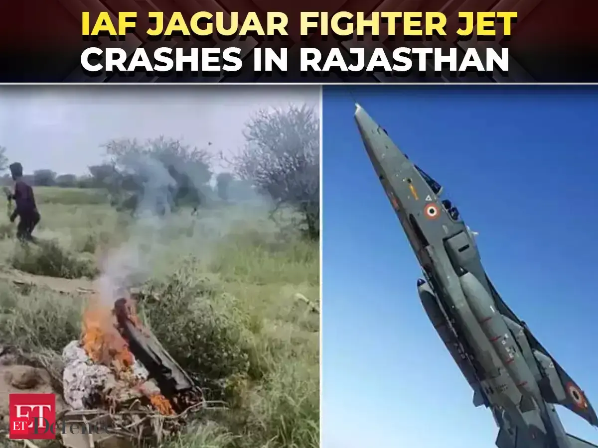 indian air force: IAF Jaguar fighter jet crashes in Rajasthan’s Churu ...