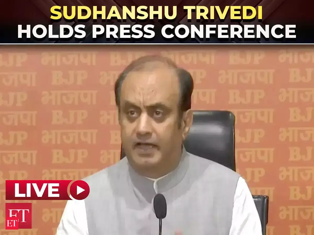 BJP National Spokesperson Sudhanshu Trivedi Addresses press conference ...