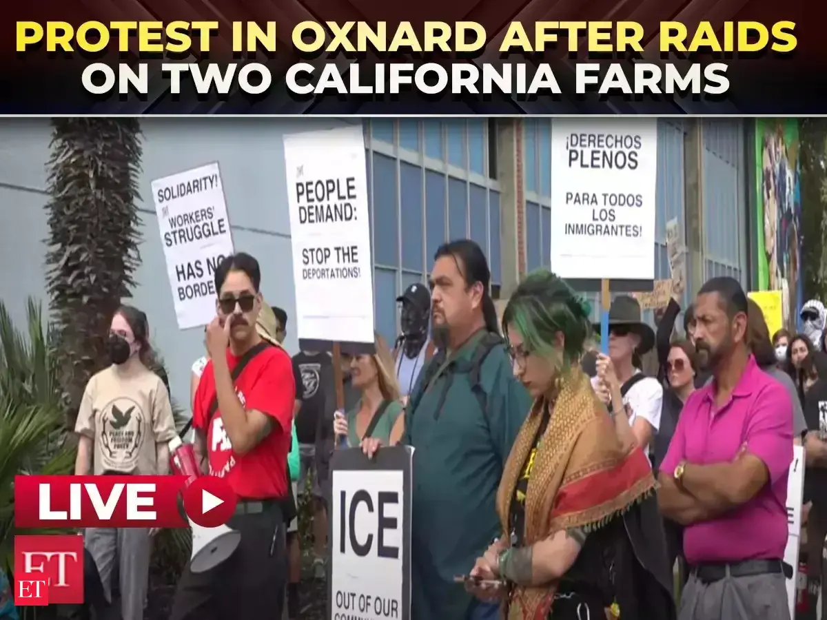 US Immigration crackdown: Massive protest in Oxnard after raids on two ...