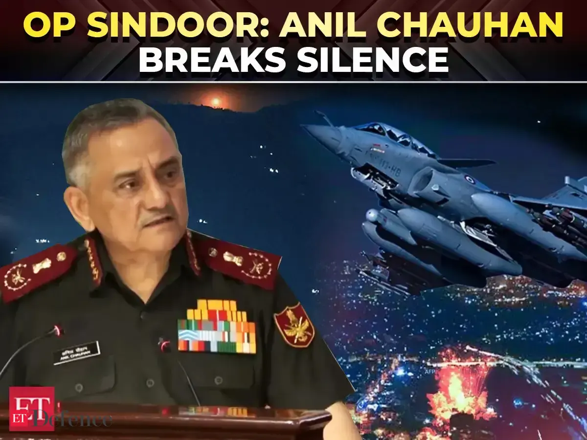 Op Sindoor: CDS Gen Anil Chauhan breaks silence on damage to Indian ...