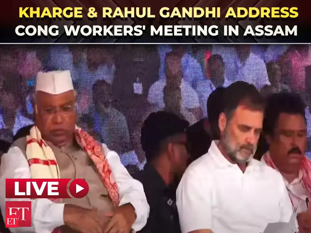 LIVE | Mallikarjun Kharge & Rahul Gandhi | Congress Workers' Meeting ...