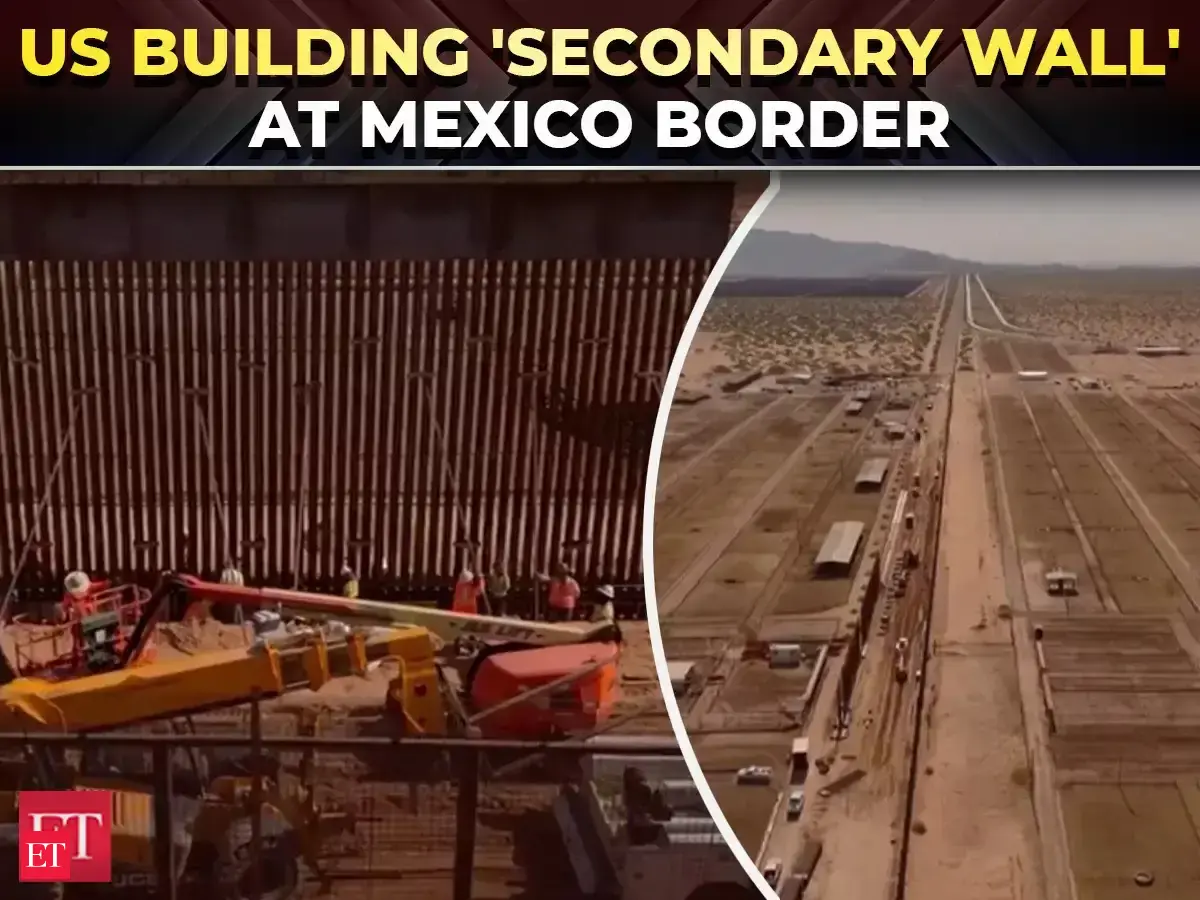 Trump admin builds 'secondary wall' at Mexico border; watch drone ...