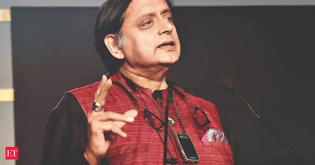 Nation first, parties are means to make country better: Shashi Tharoor - The Economic Times