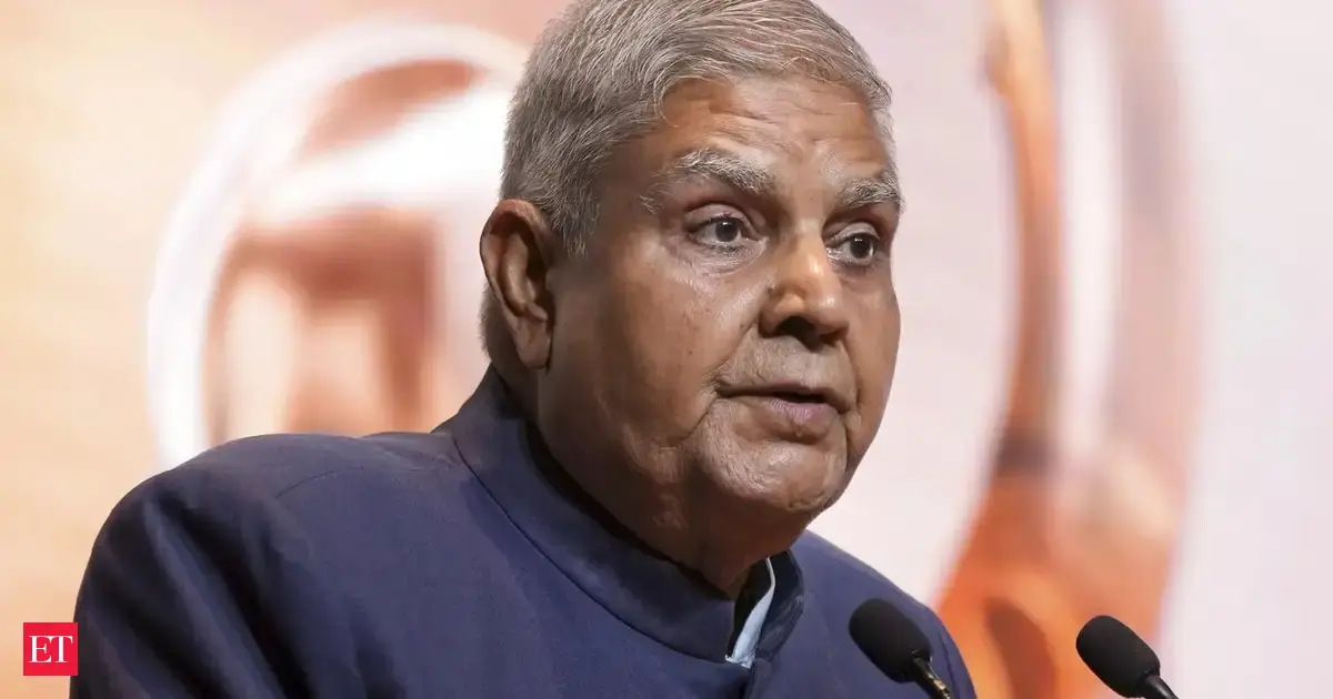 Vice President Jagdeep Dhankhar resigns citing health reasons on Day 1 of Monsoon session - The ...