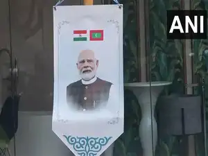 Maldives' Male decked up with banners, Indian flags ahead of PM Modi's ...