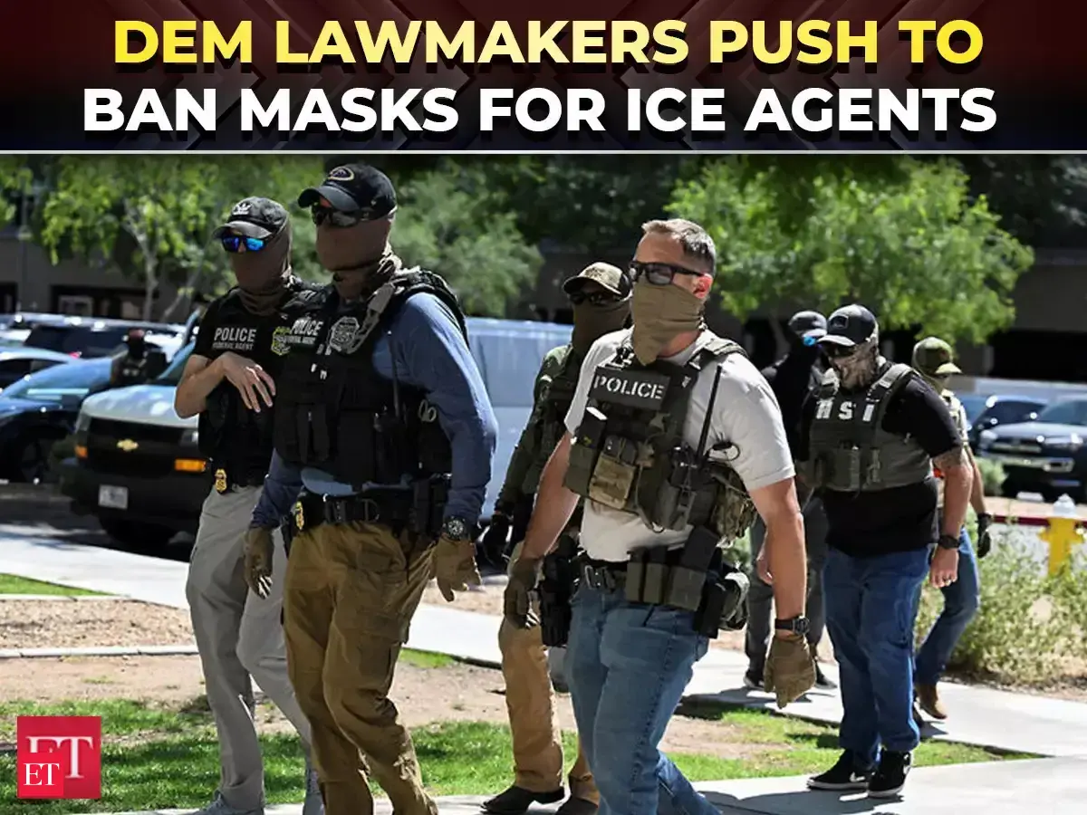 ICE agents under fire: Dem lawmakers push to ban mask use, demand ...