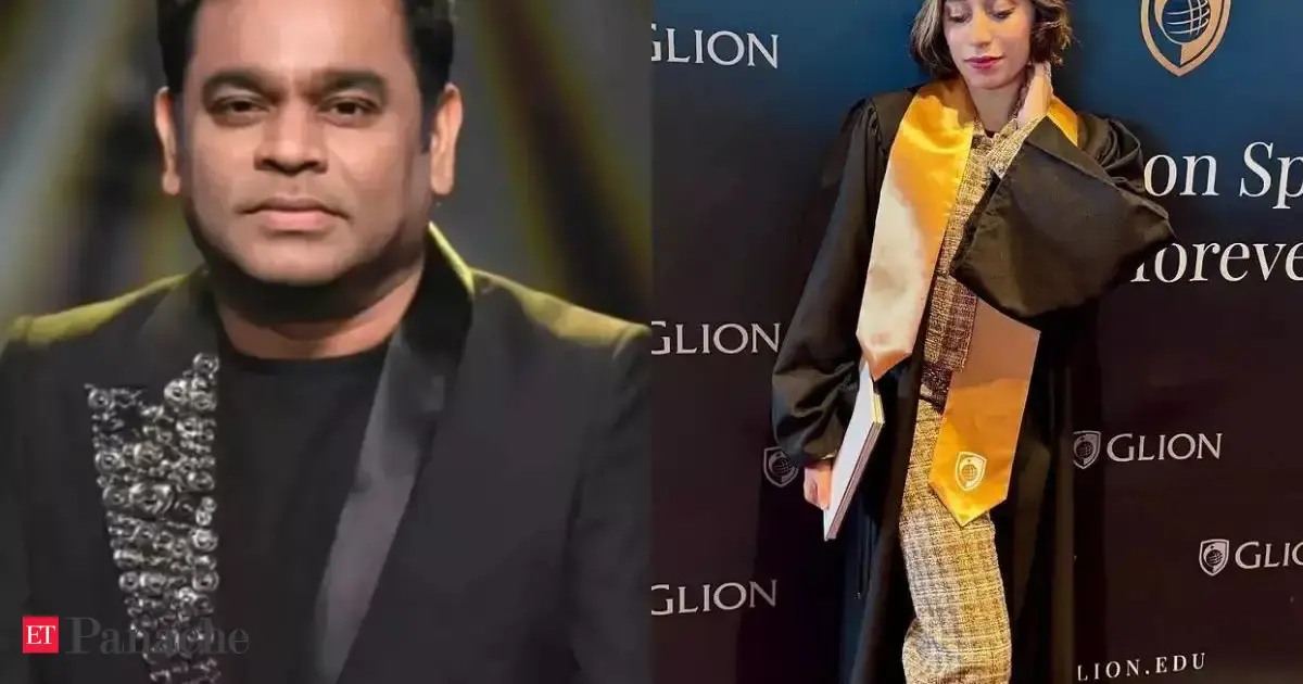 AR Rahman's daughter Raheema graduates from Swiss college: Her ...