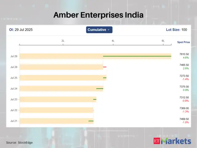 Amber Enterprises, Varun Beverages among 7 F&O stocks to see high ...