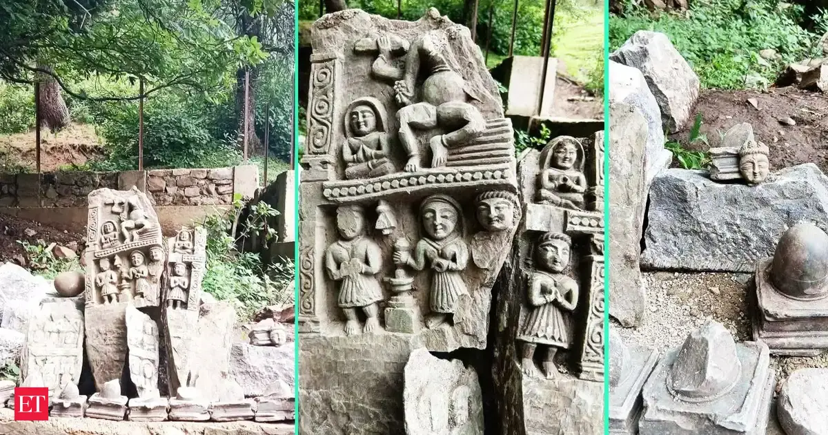 1400-year-old ancient Hindu idols and Shivlings discovered during a ...