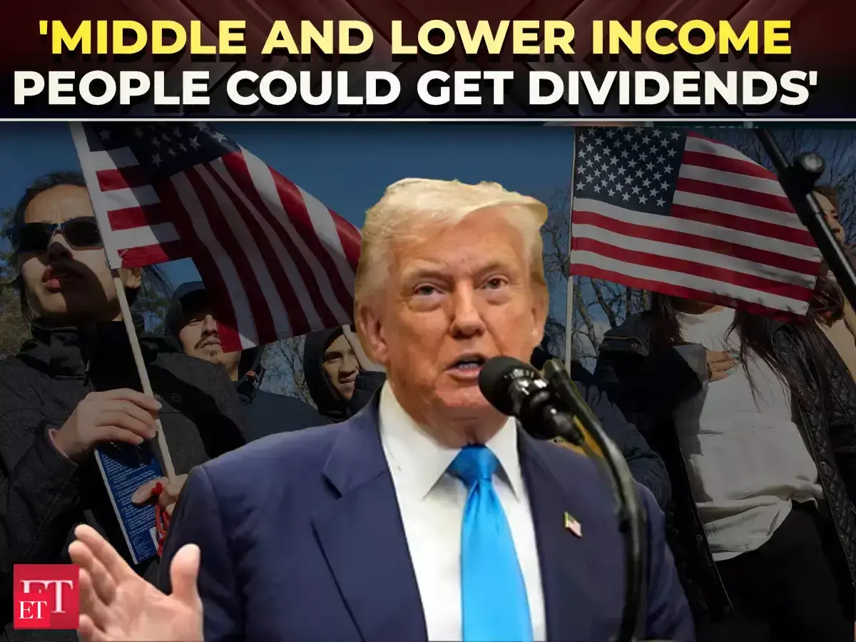 Middle and lower-income people could get dividends: Trump hints at ...