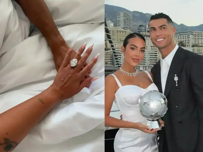 Cristiano Ronaldo’s fiancee Georgina Rodriguez's engagement ring costs ...
