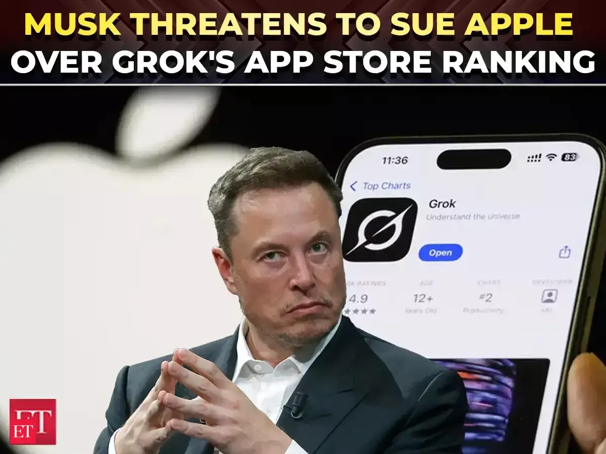 ‘Blocking Grok from No.1’: Musk threatens to sue Apple over ‘rigged ...