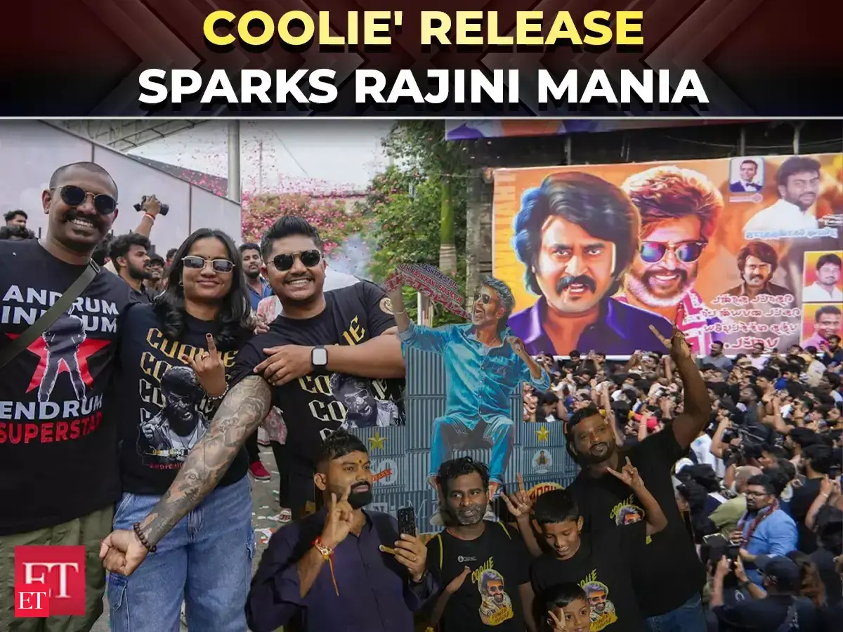 Thalaivar’ fans turn theatres into festive hubs as ‘Coolie’ releases in ...