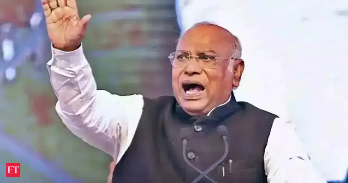 BJP will go to any extent of immorality to remain in power: Kharge ...