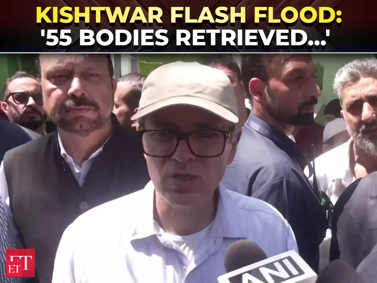 Kishtwar flood: '55 bodies retrieved…,' informs J&K CM Omar Abdullah ...