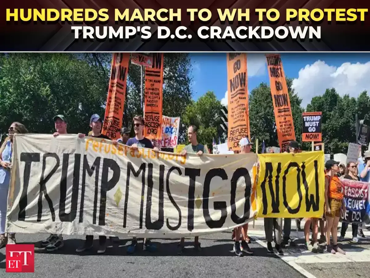 Protesters march to White House against Trump's federal police takeover ...