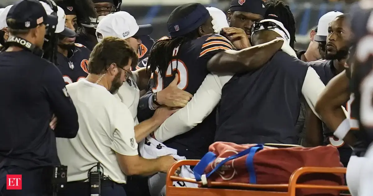 Bears DB Terell Smith carted off with knee injury in preseason game ...