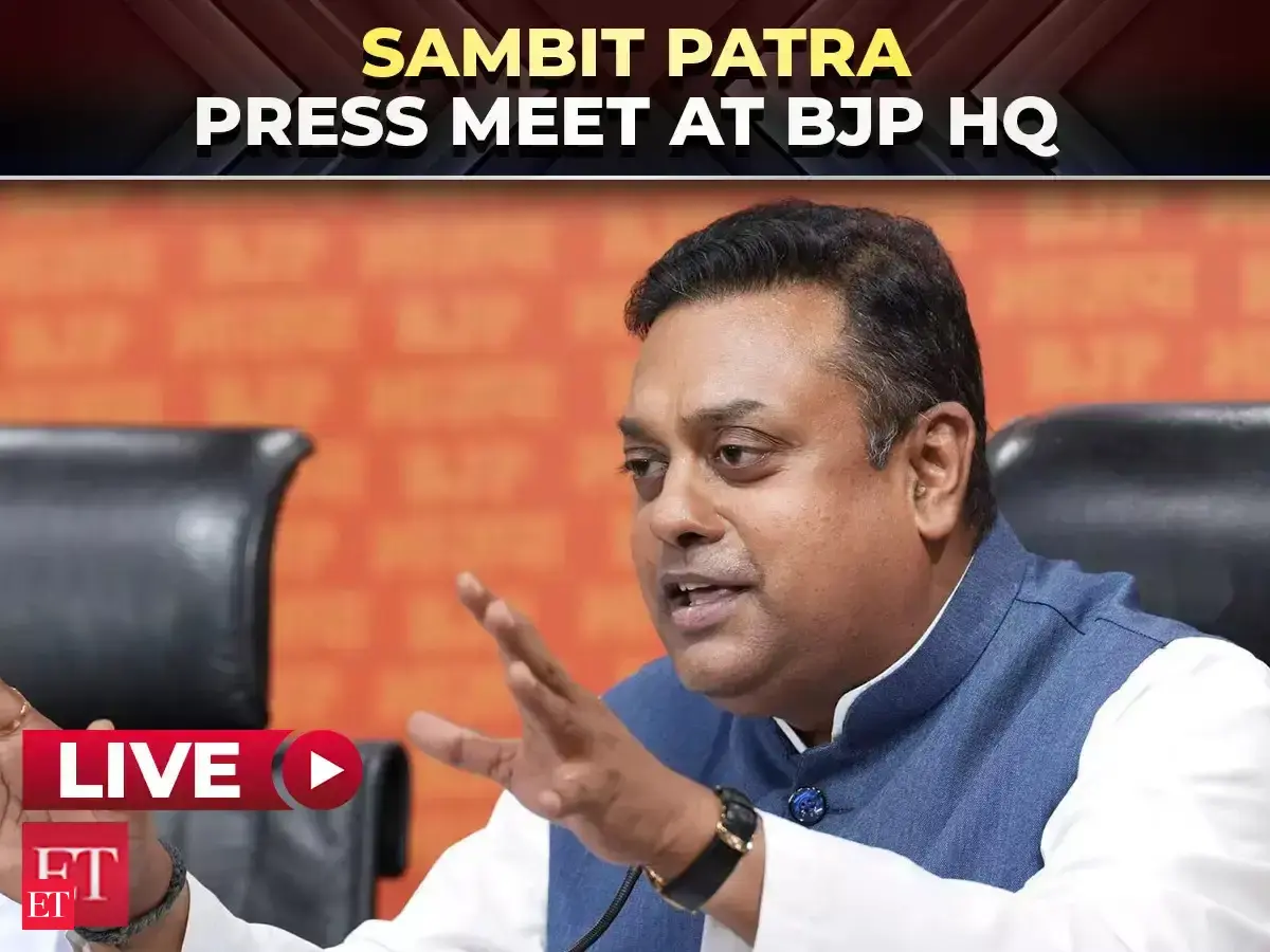 LIVE: BJP National Spokesperson Sambit Patra briefs media at BJP ...