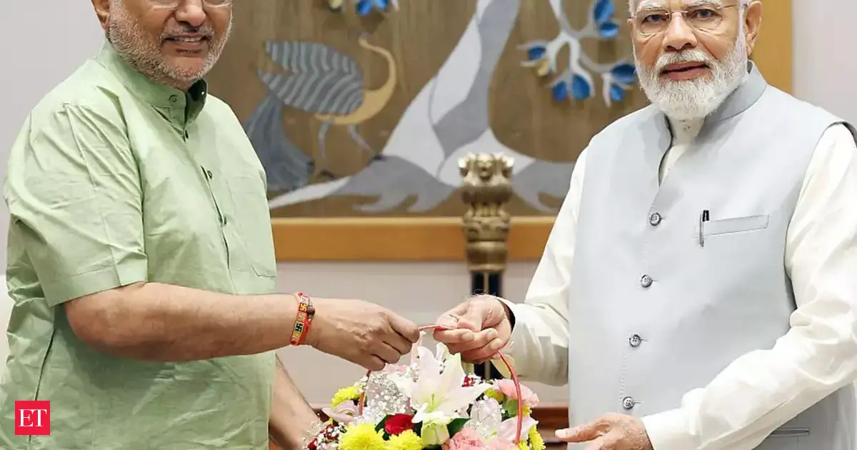 NDA's vice-presidential nominee reaches Delhi; meets PM Modi, other leaders - The Economic Times