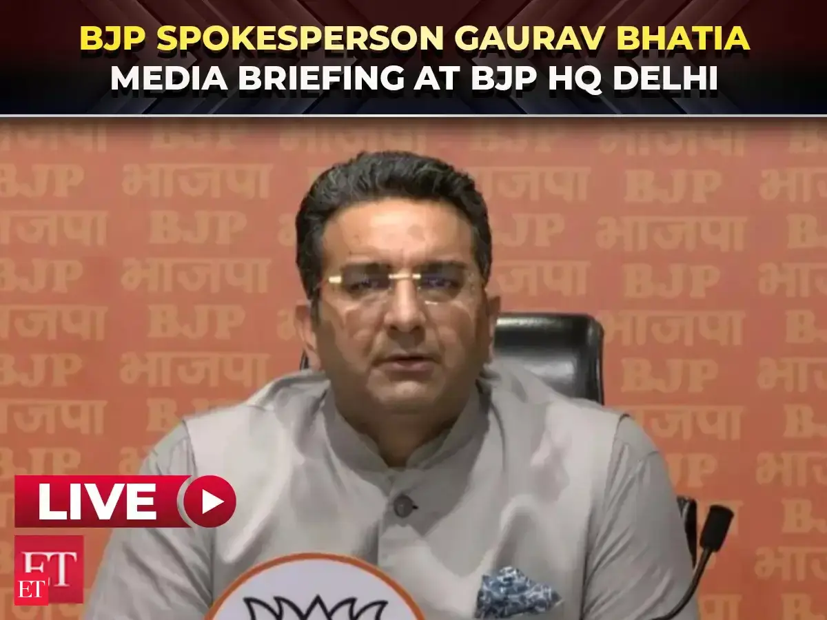 LIVE: BJP Spokesperson Gaurav Bhatia addresses press conference at ...