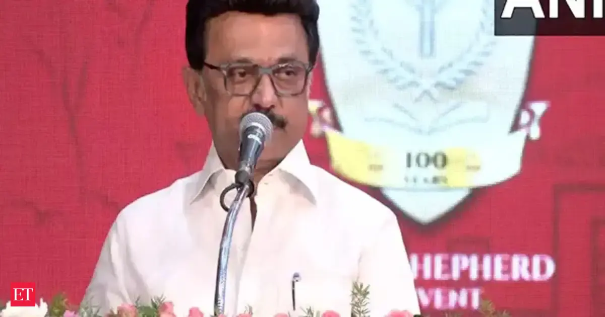 "Refusing to allocate rightful share of funds": Tamil Nadu CM Stalin slams BJP - The Economic Times