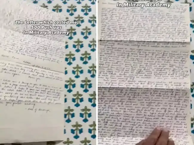 Ex-army officer reveals two-decade-old handwritten love note that cost ...