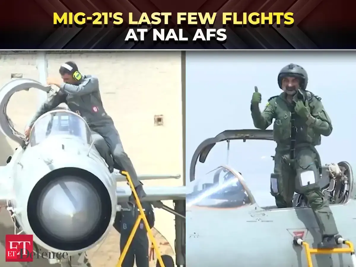 MiG-21's last few flights at Nal AFS; Air Chief Marshal AP Singh take a ...