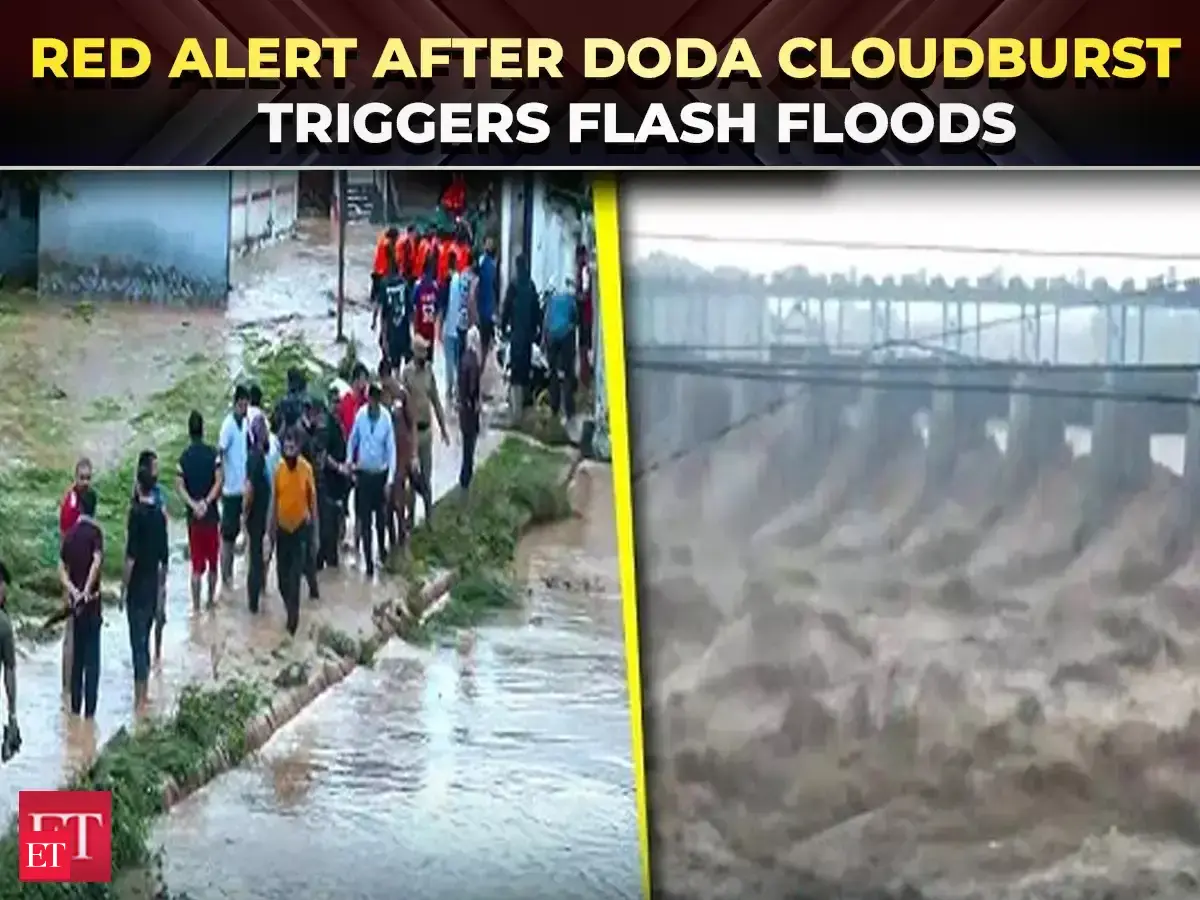 Rain wreaks havoc in Jammu | Red alert after Doda cloudburst triggers ...