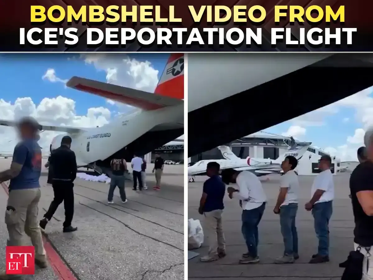 ICE raid: 'Final leg…': ICE releases deportation flight video of ...
