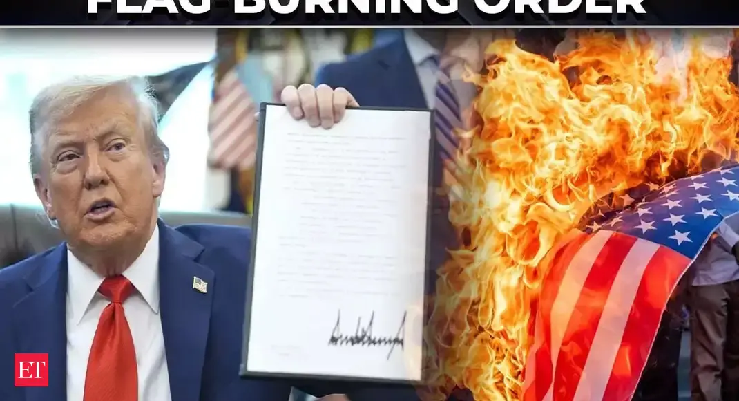 ‘This is garbage’: Conservatives criticise Trump’s flag-burning executive order across social ...
