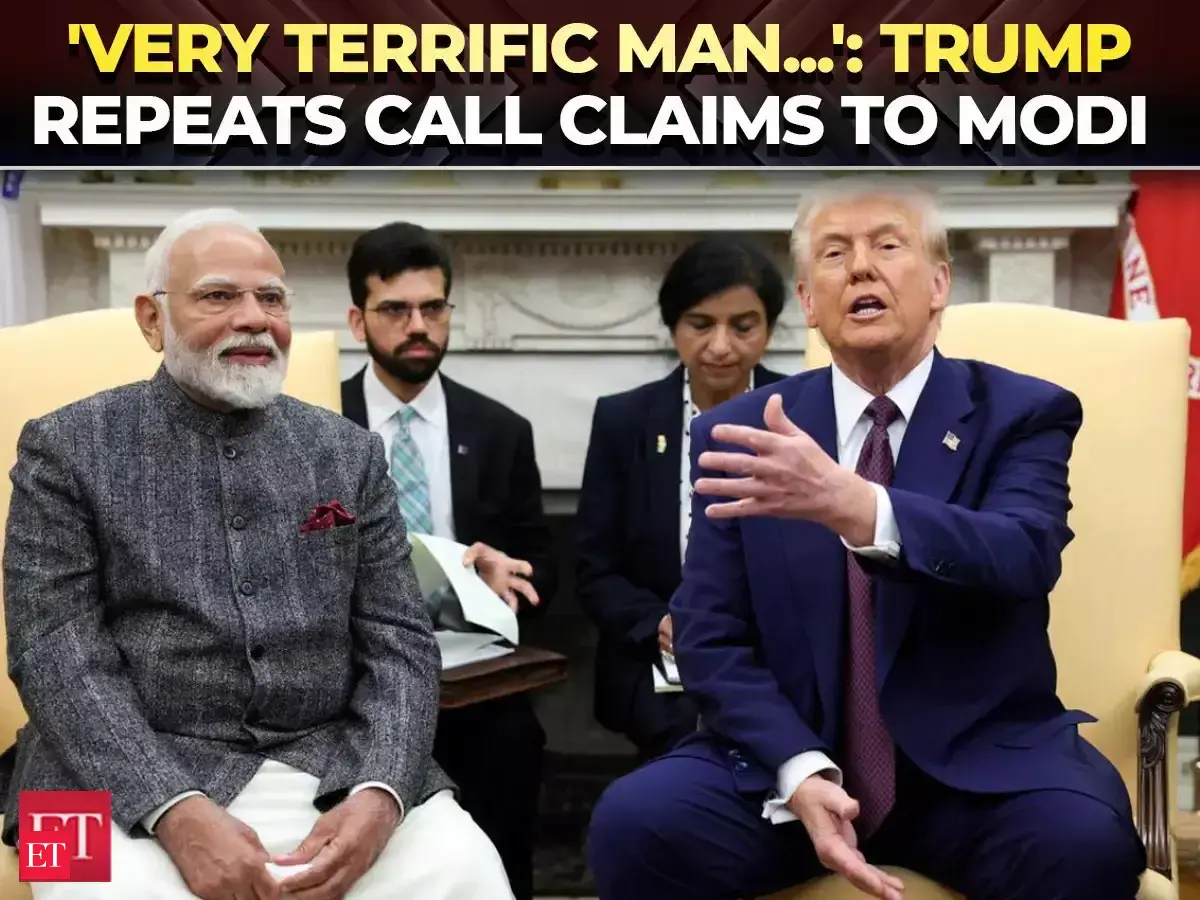 Trump repeats call claims to Modi over India-Pakistan war: 'Call me ...