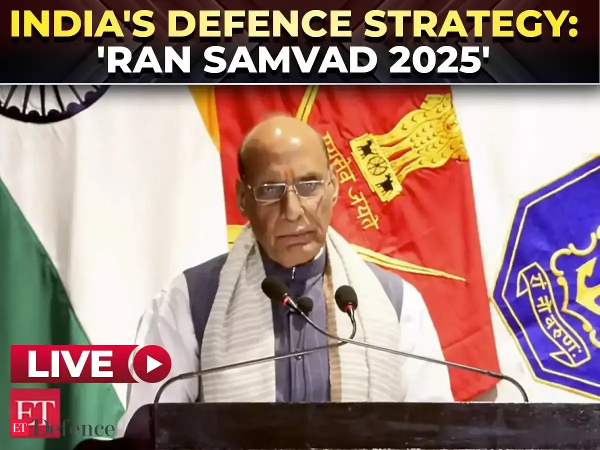 Rajnath Singh addresses at Ran Samvad 2025, discusses India's defence ...