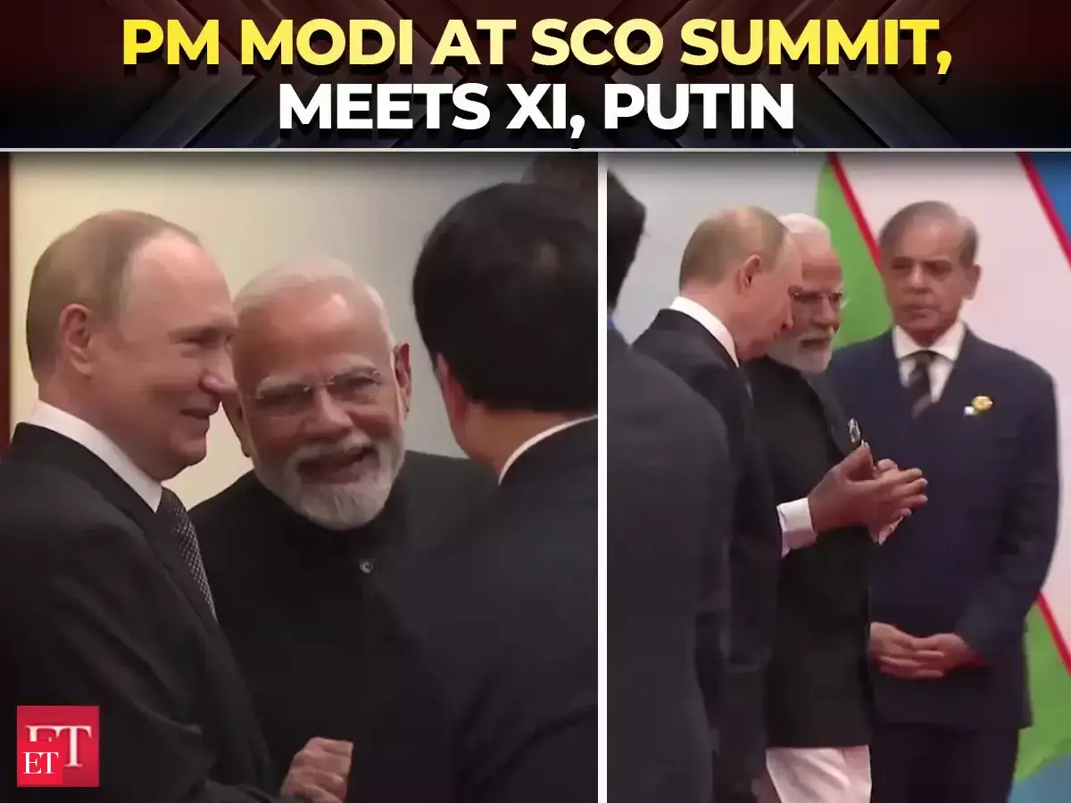 PM Modi at SCO Summit in Tianjin, meets China's Xi Jinping, Russian ...