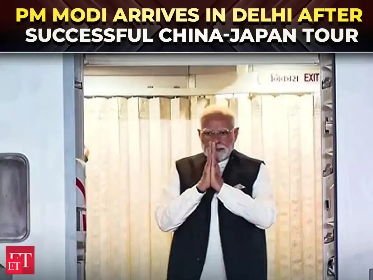 PM Modi arrives in New Delhi after a successful China-Japan tour - The ...